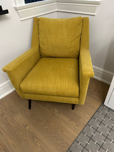 Mustard yellow armchair store